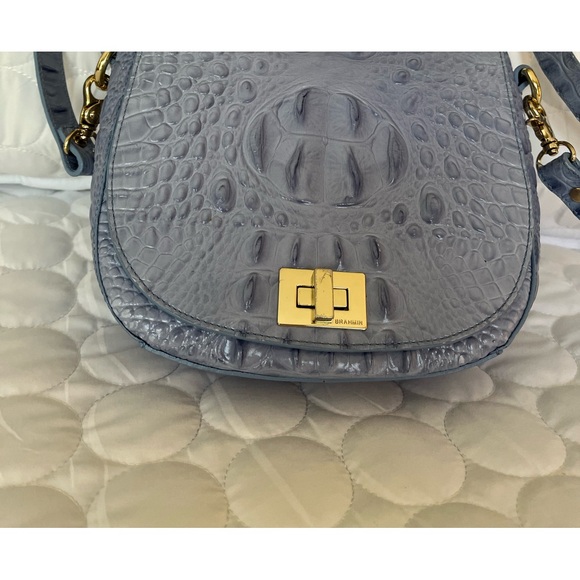 Brahmin | Bags | Brahmin Mini Sonny Melbourne Crossbody Blueperiwinkle ...